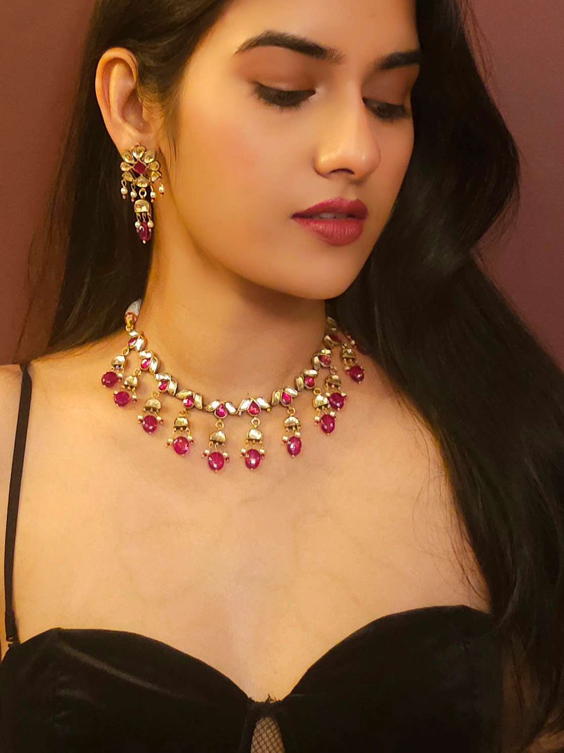 Manik-Maya necklace set – RACHNA GOYAL