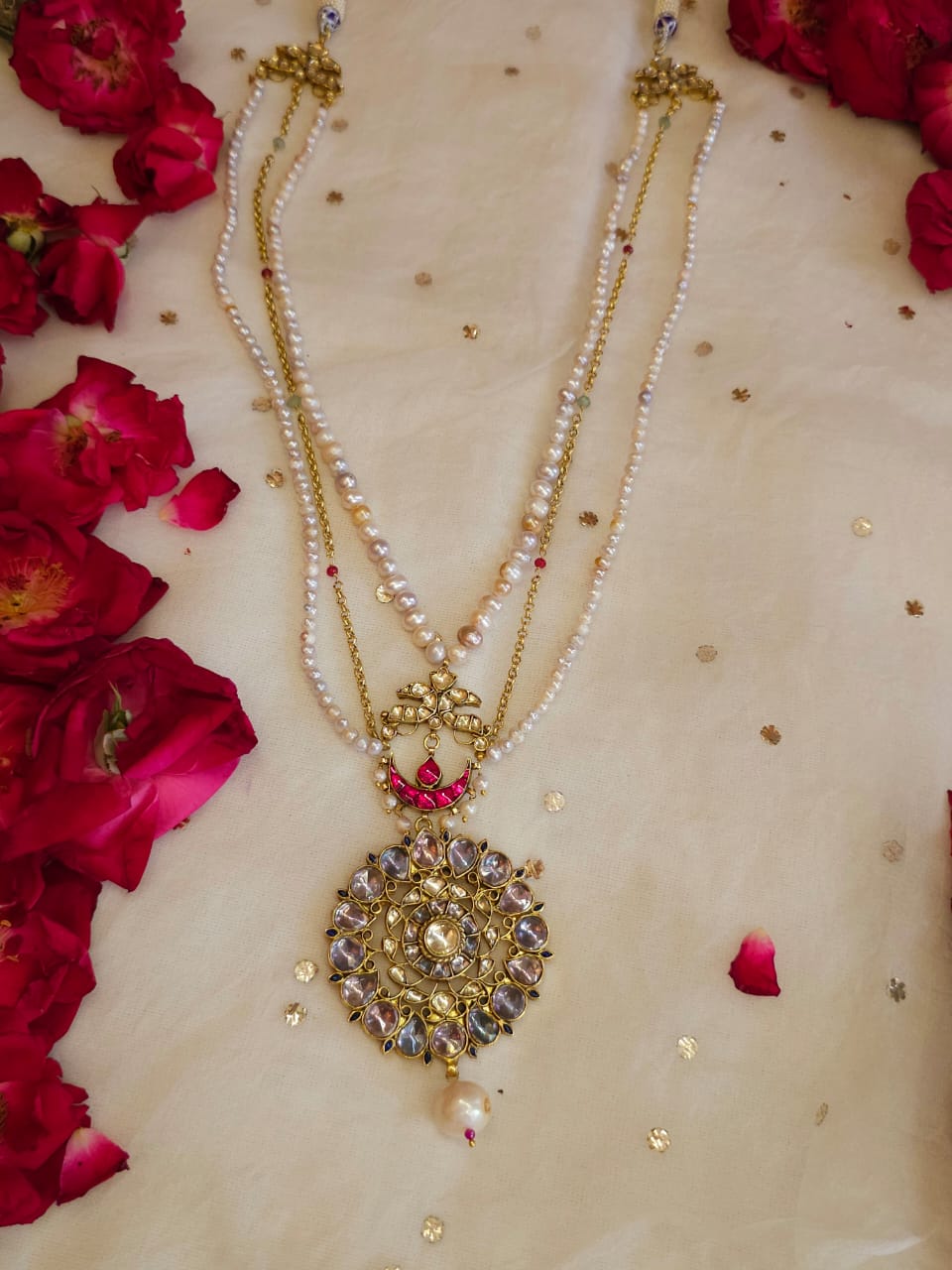 Pop nakshatra pearl necklace – RACHNA GOYAL