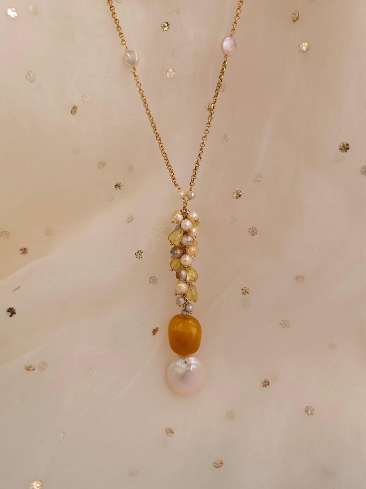 Ginkgo tokyo pearl necklace – RACHNA GOYAL